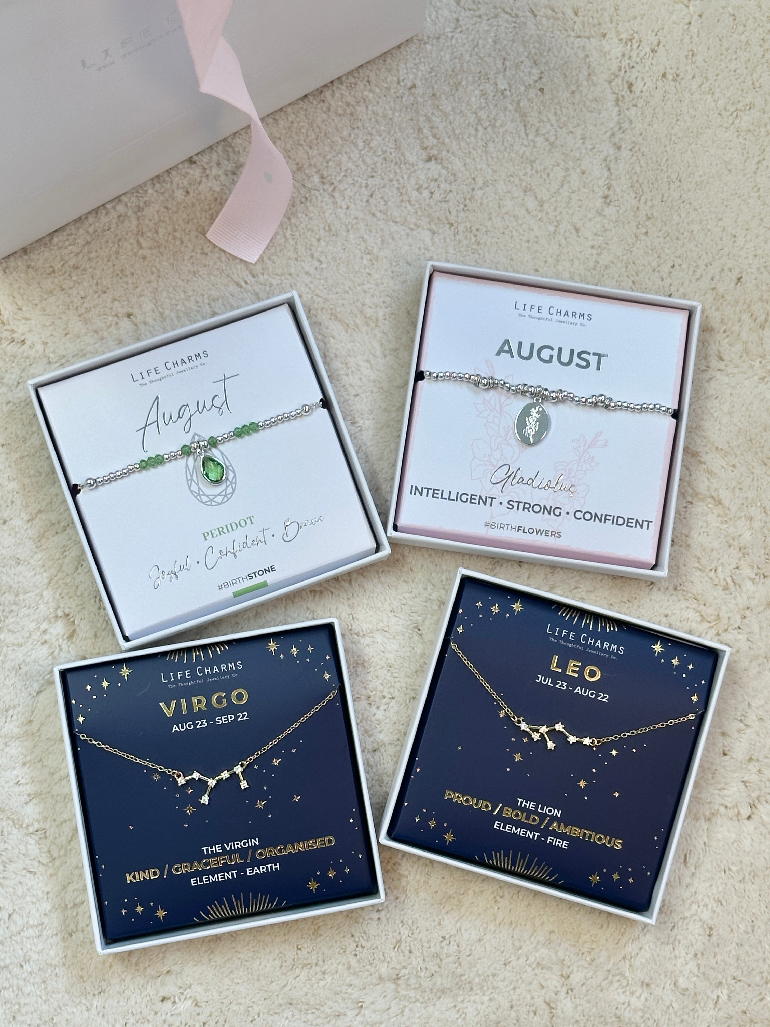 August Birthday Gift Ideas | Birthday & Zodiac Jewellery – Life Charms
